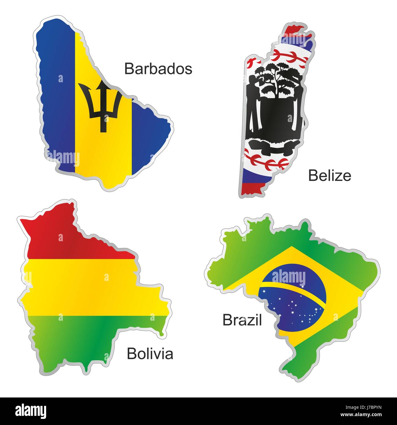 Bolivia brazil flag hi-res stock photography and images - Alamy