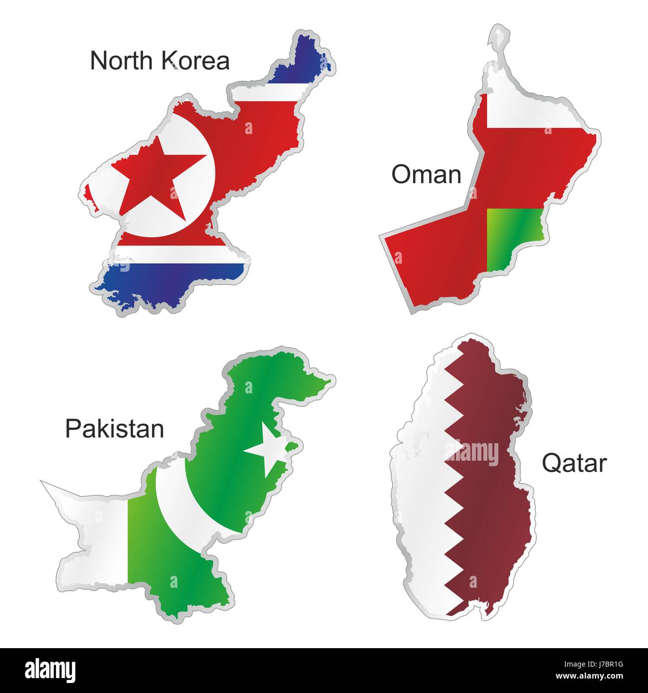 Pakistan map hi-res stock photography and images - Alamy