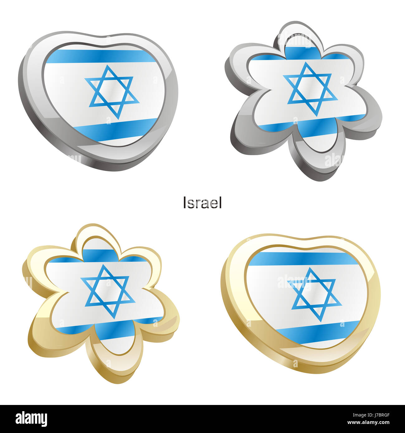 flower plant illustration flag israel heart travel colour emblem flower ...