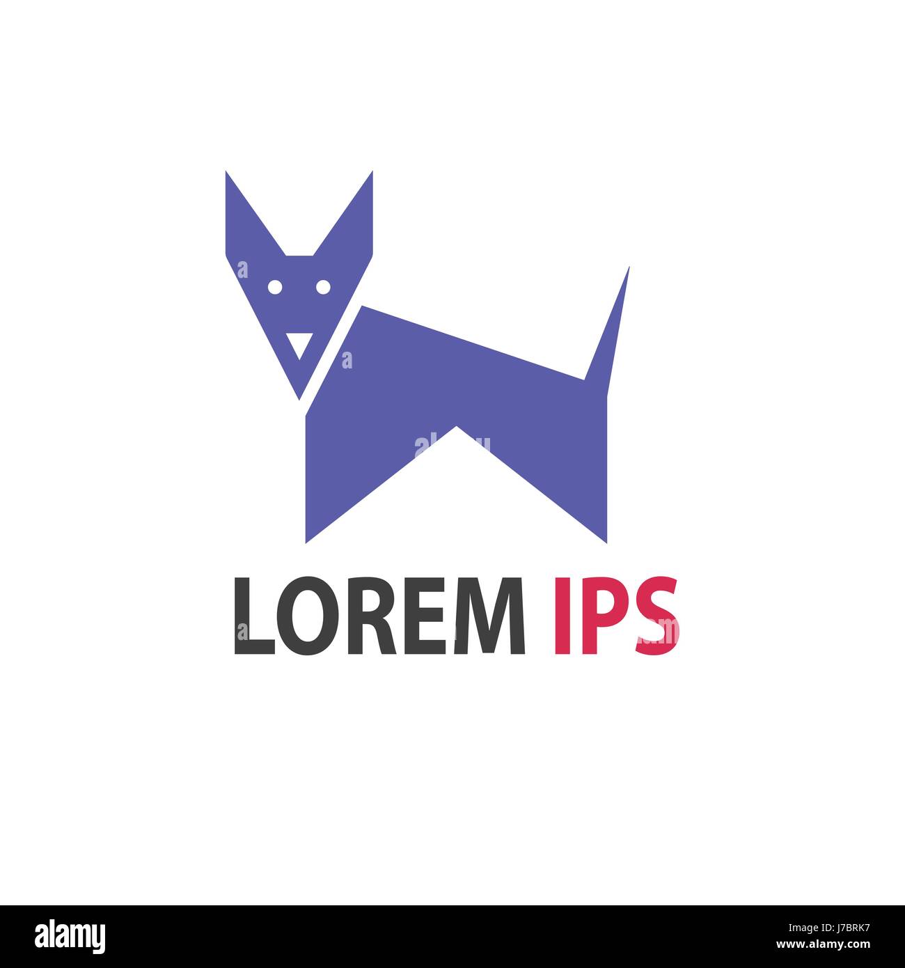 The blue dog logo Stock Vector Image & Art - Alamy