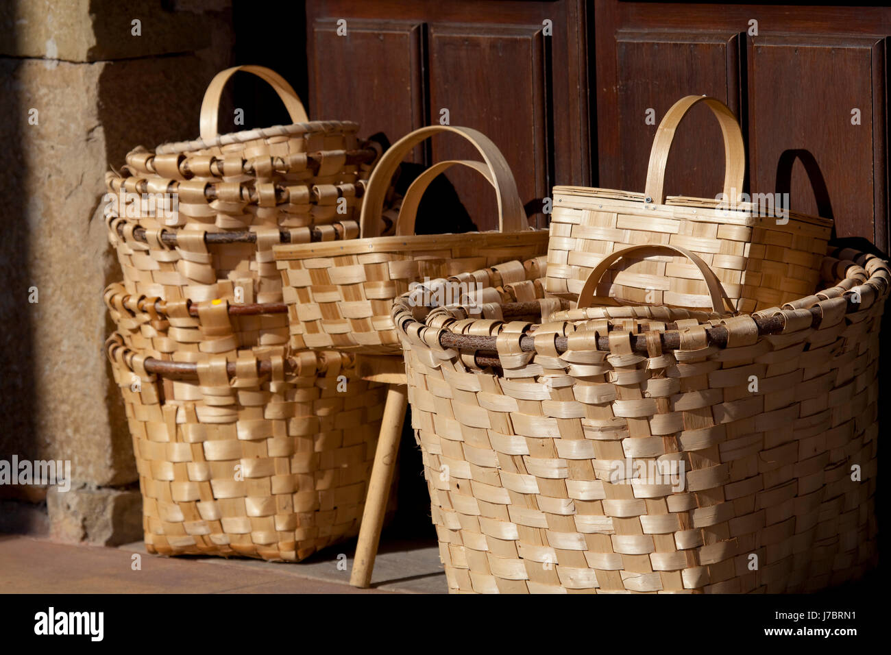 europe spain basket typical wicker rural peasant colour shine shines ...