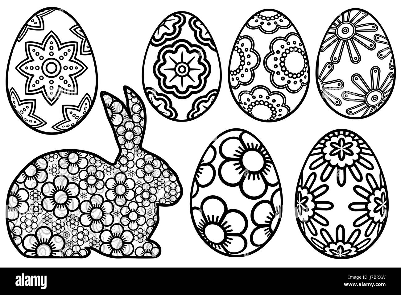 Easter Clip Art Black And White