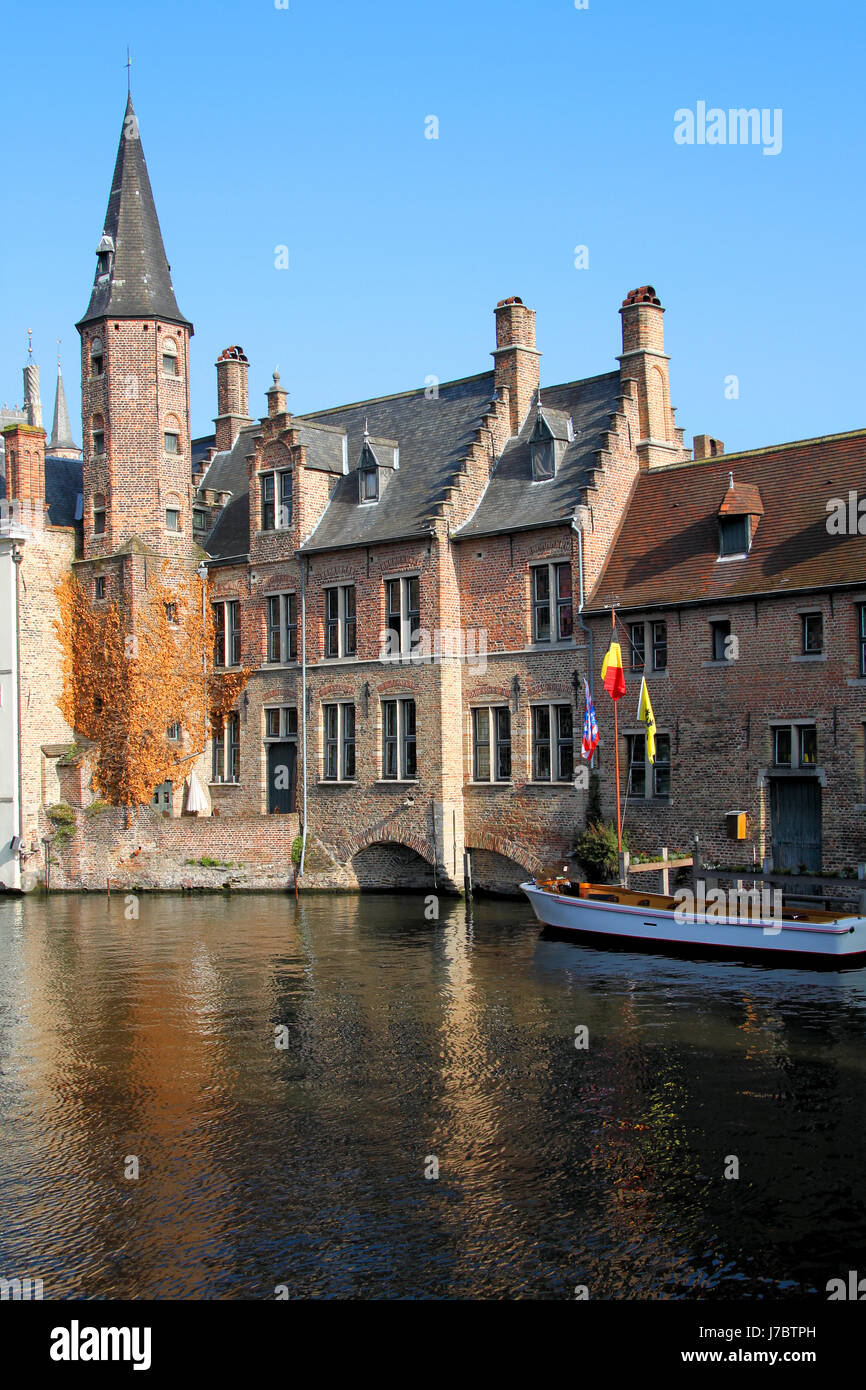 tower historical belgium style of construction architecture ...