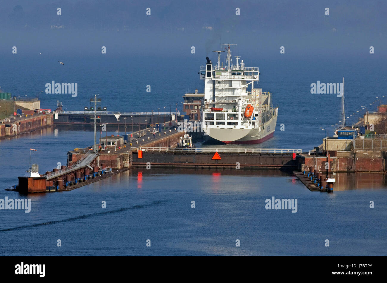 container ship container containers container ship channel water baltic ...