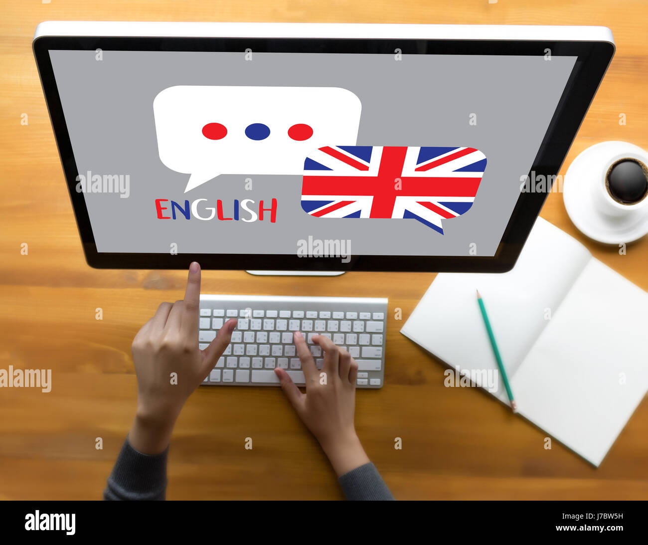 ENGLISH ( British England Language Education Stock Photo - Alamy