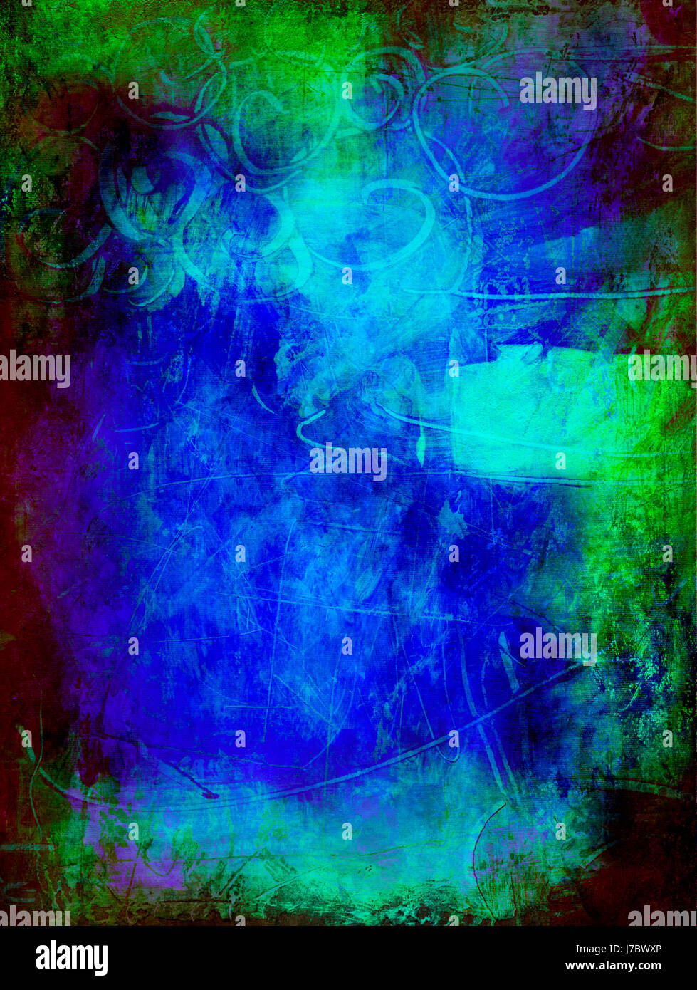 blue painting paint painted screen structure backdrop background ...