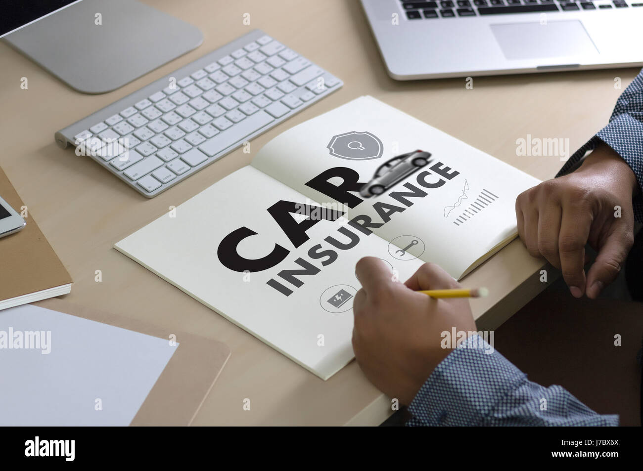 CAR INSURANCE Policies Safety Coverage Accident Claim Risk Stock Photo ...