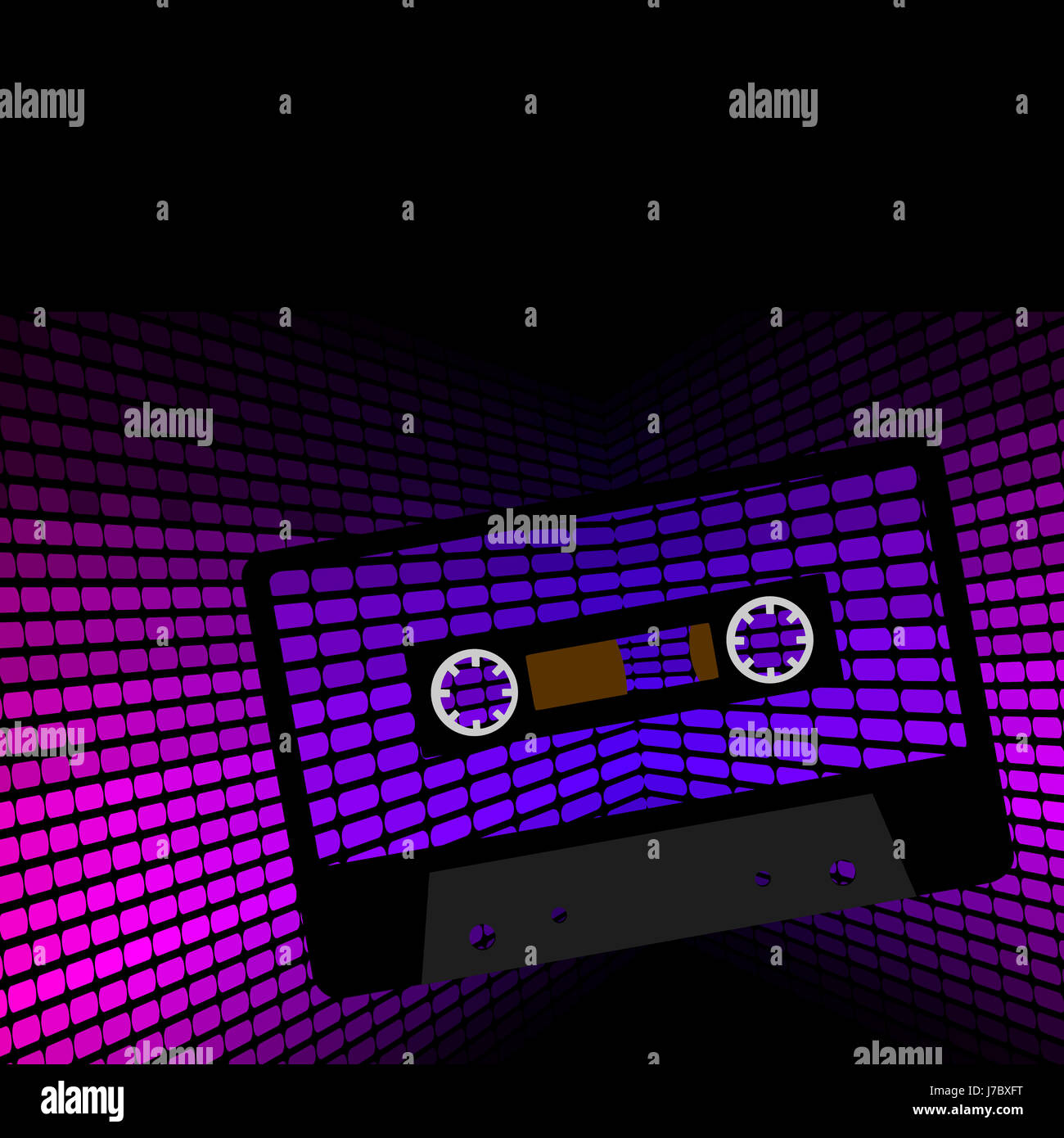 disco party celebration technology retro equalizer cassette tape sound ...