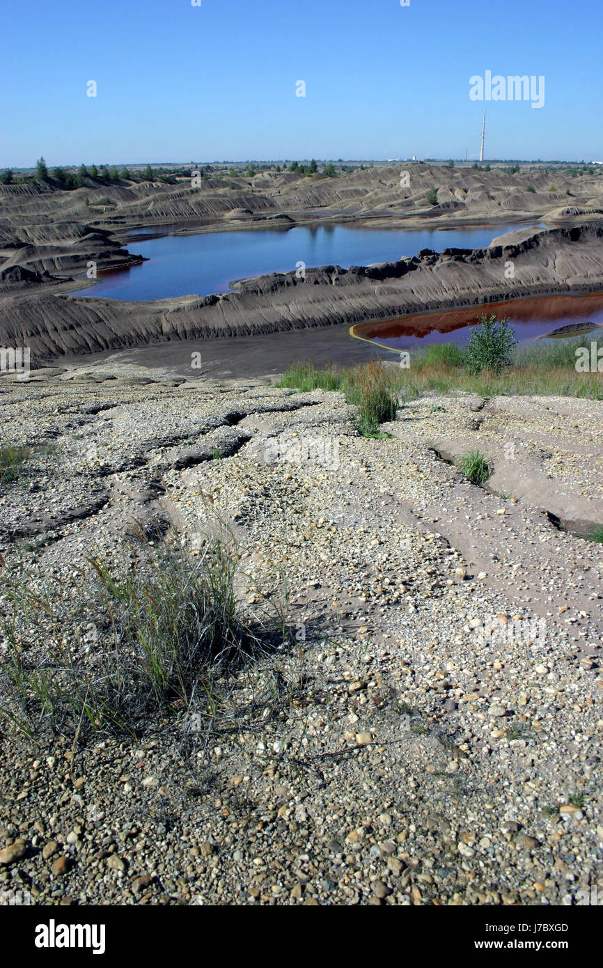 old opencast mine near leipzig is flooded Stock Photo - Alamy