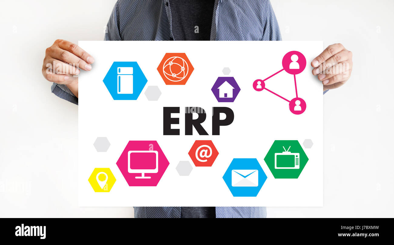 ERP navigation Business, Technology, Internet and network Stock Photo ...