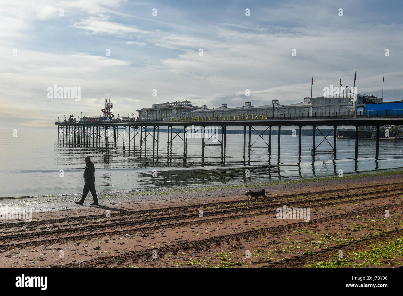Paignton Pier, Paignton Beach, Devon Stock Photo - Alamy