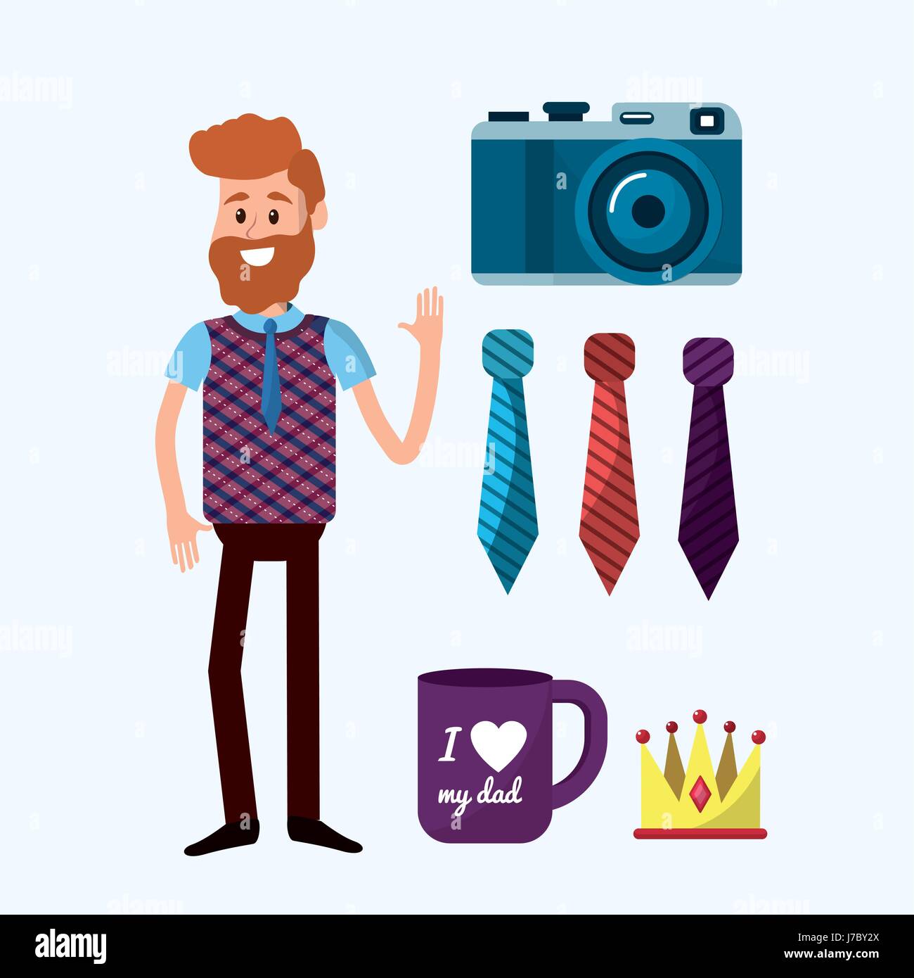 father with things that usually use Stock Vector Image & Art - Alamy