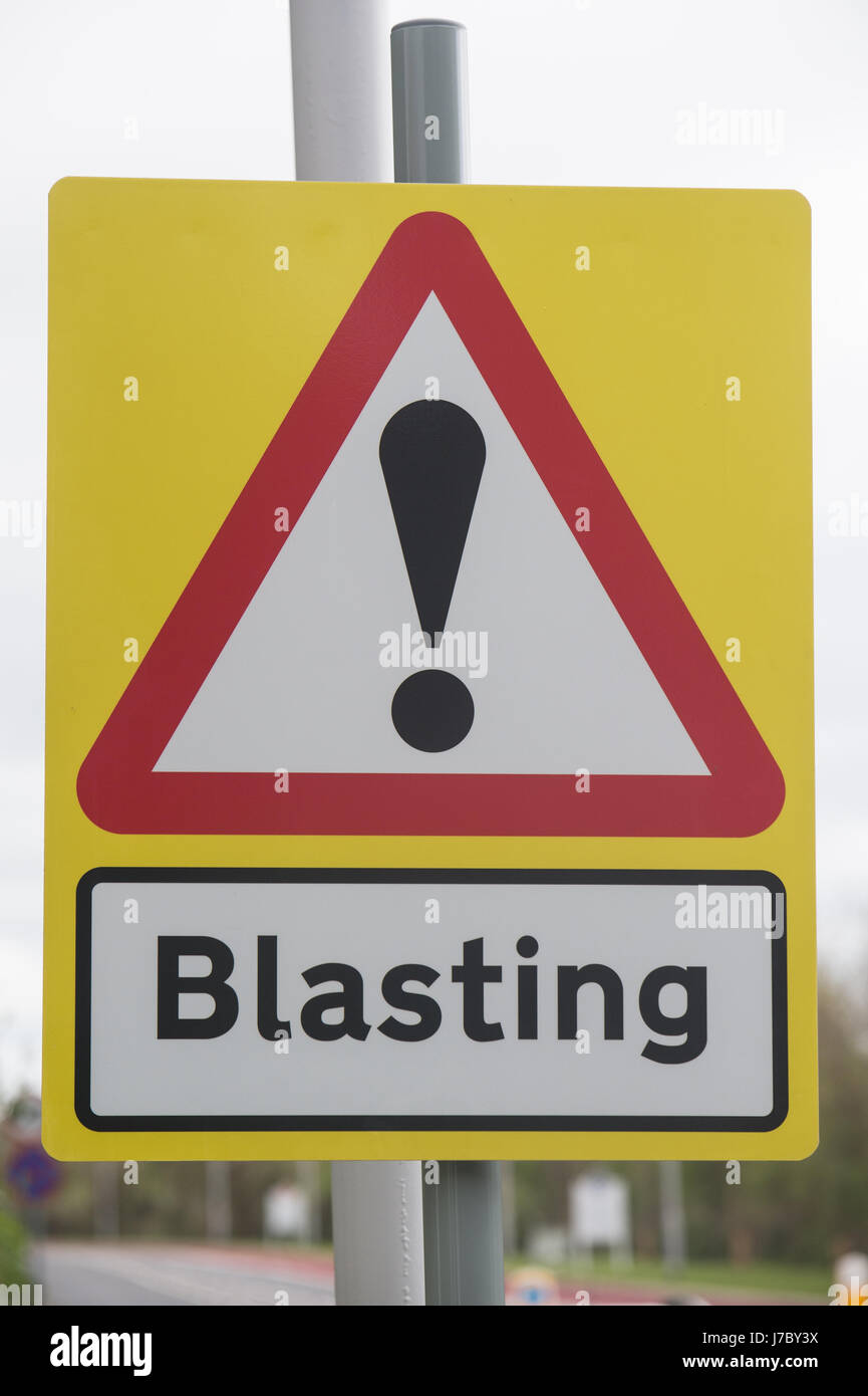 Blasting warning hi-res stock photography and images - Alamy