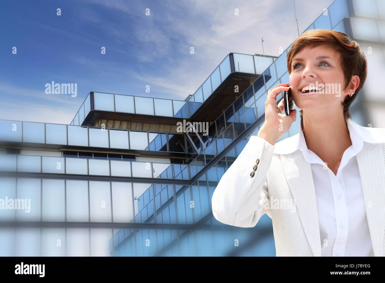 conversation telephone phone blue call modern modernity blank european ...