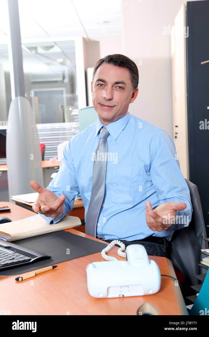 bank lending institution office desk secretary job closeup portrait ...