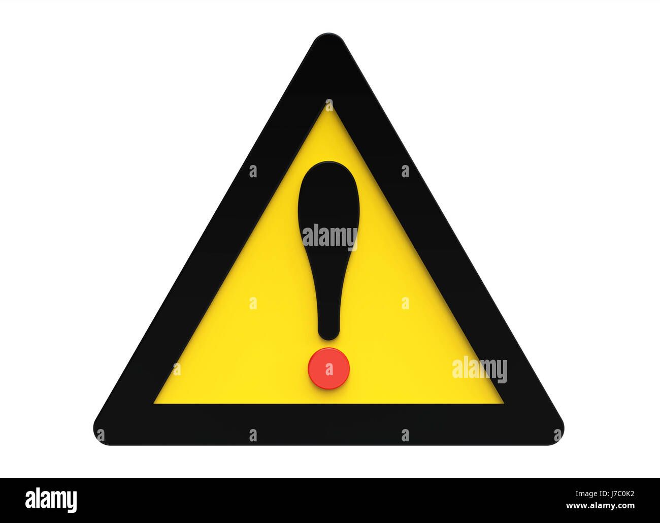 danger traffic road sign triangle warning symbol render danger traffic ...