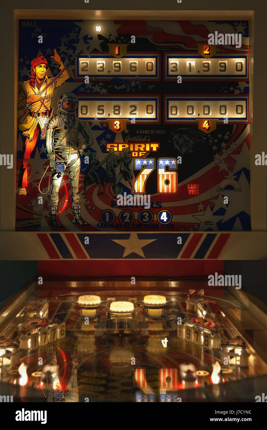 pinball spirit of 76 Stock Photo - Alamy