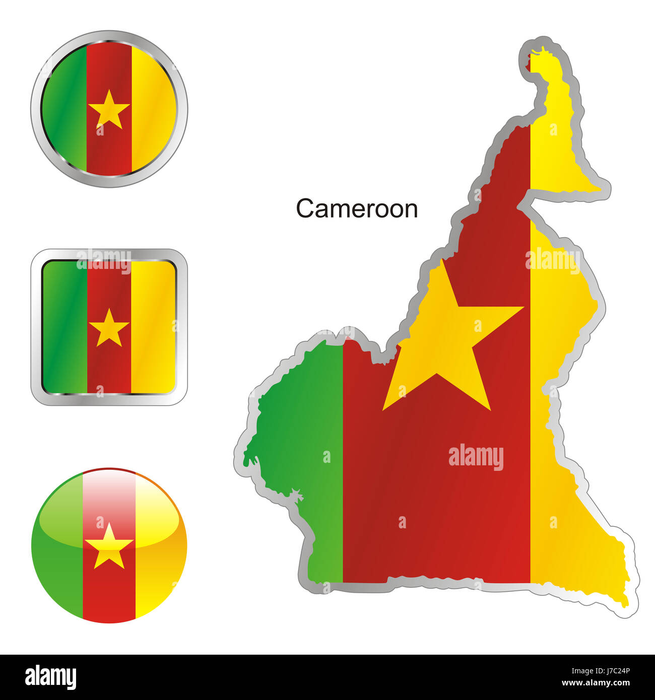 Geography cameroon africa flag hi-res stock photography and images - Alamy