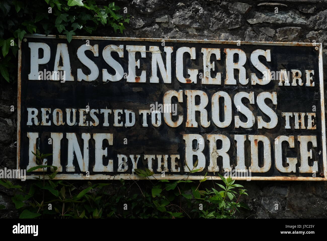 Railway signs vintage hi-res stock photography and images - Alamy