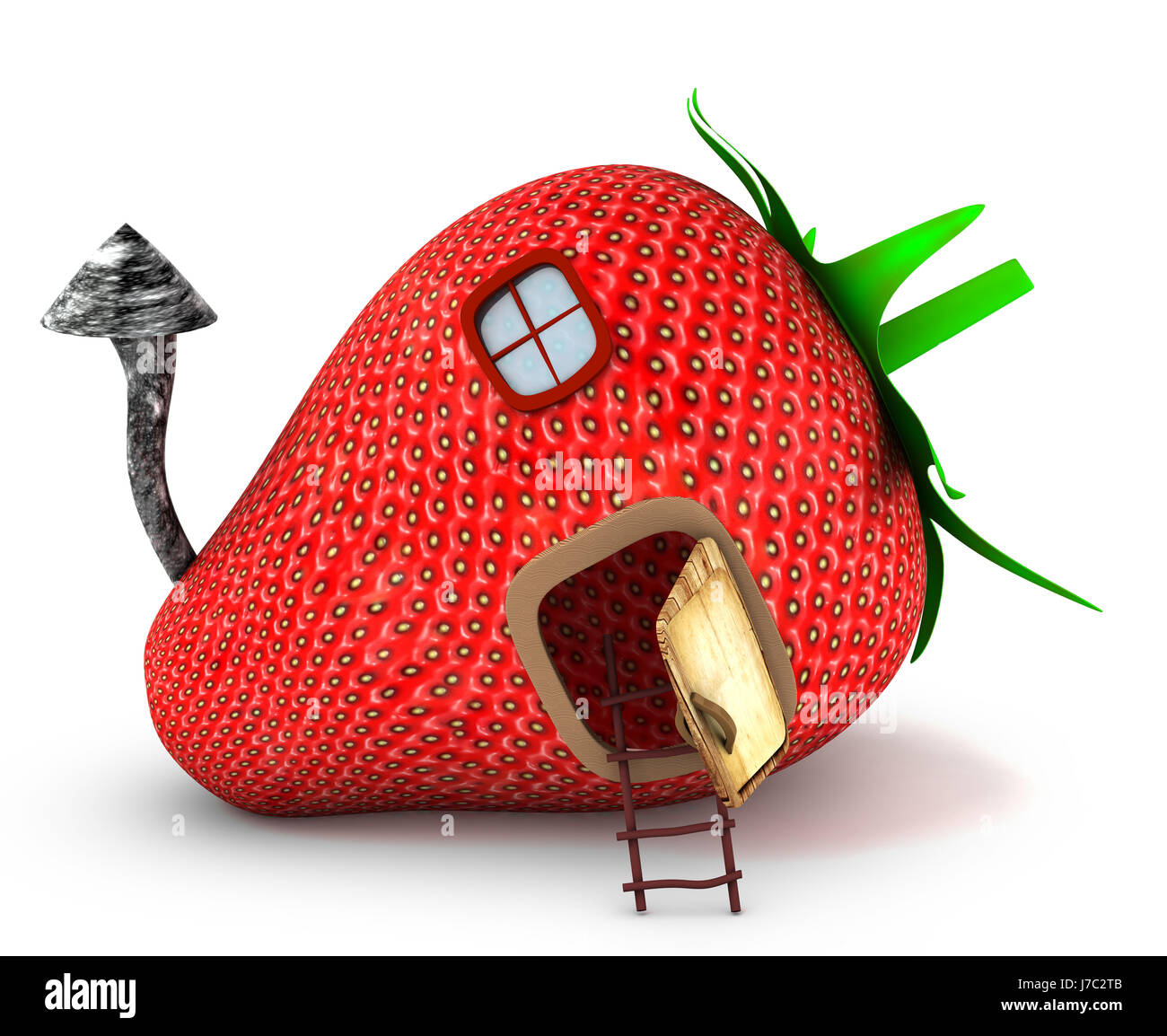 house building strawberry house building food aliment leaf object ...