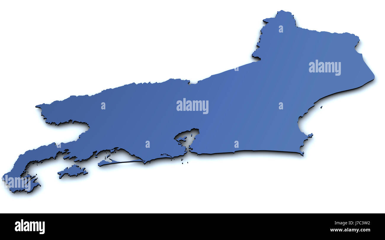 map of rio de janeiro - brazil Stock Photo - Alamy