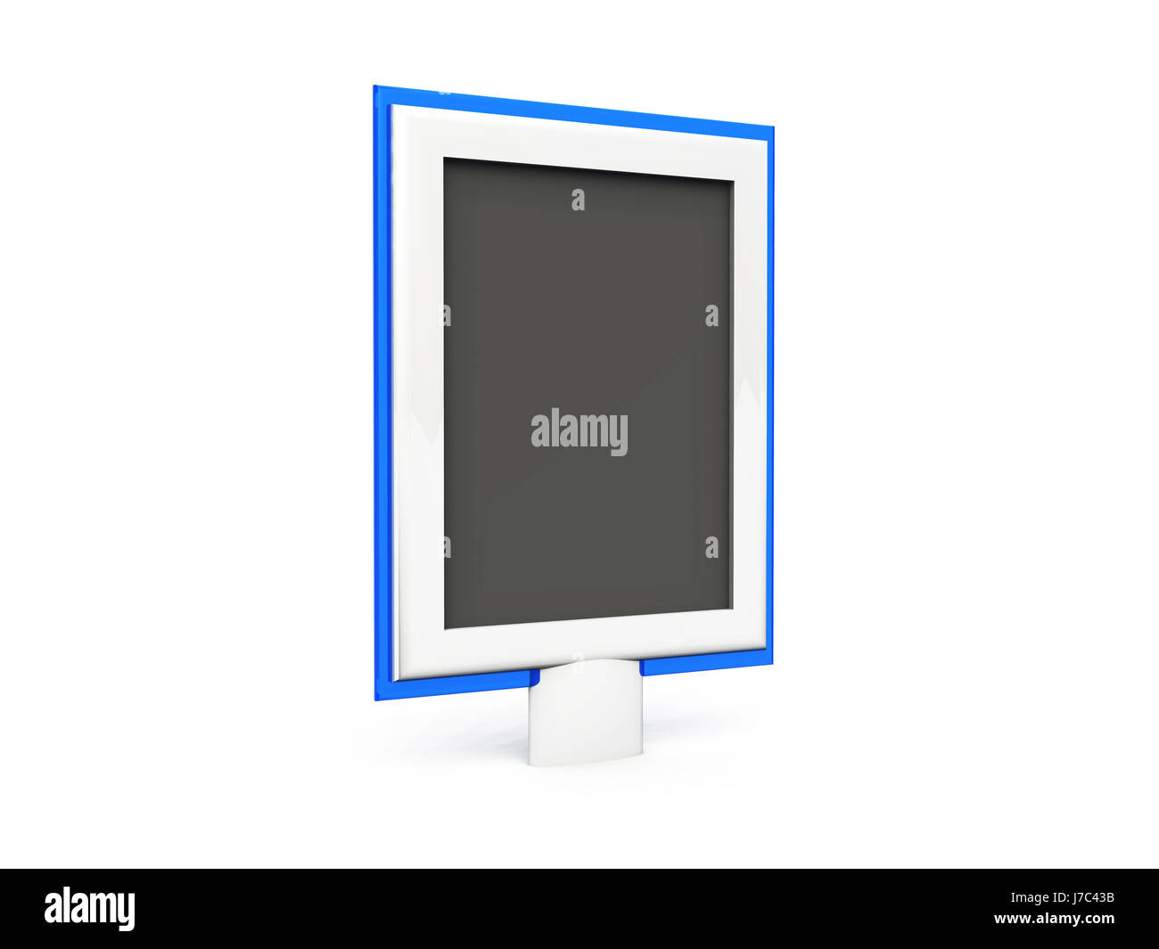 3d signboard blue silver Stock Photo - Alamy