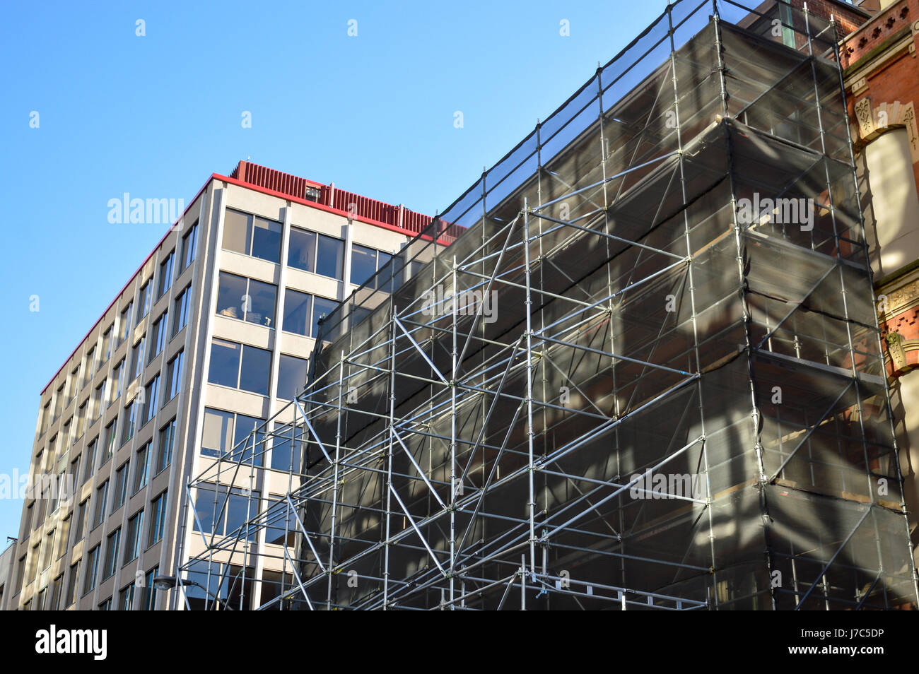 Old apartment building in reconstruction hi-res stock photography and ...