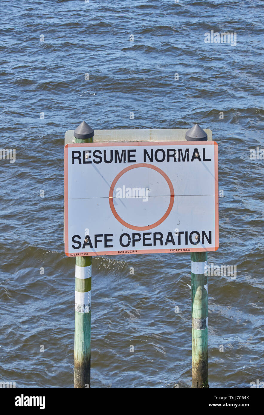 marine boat operation sign signaling caution Stock Photo - Alamy
