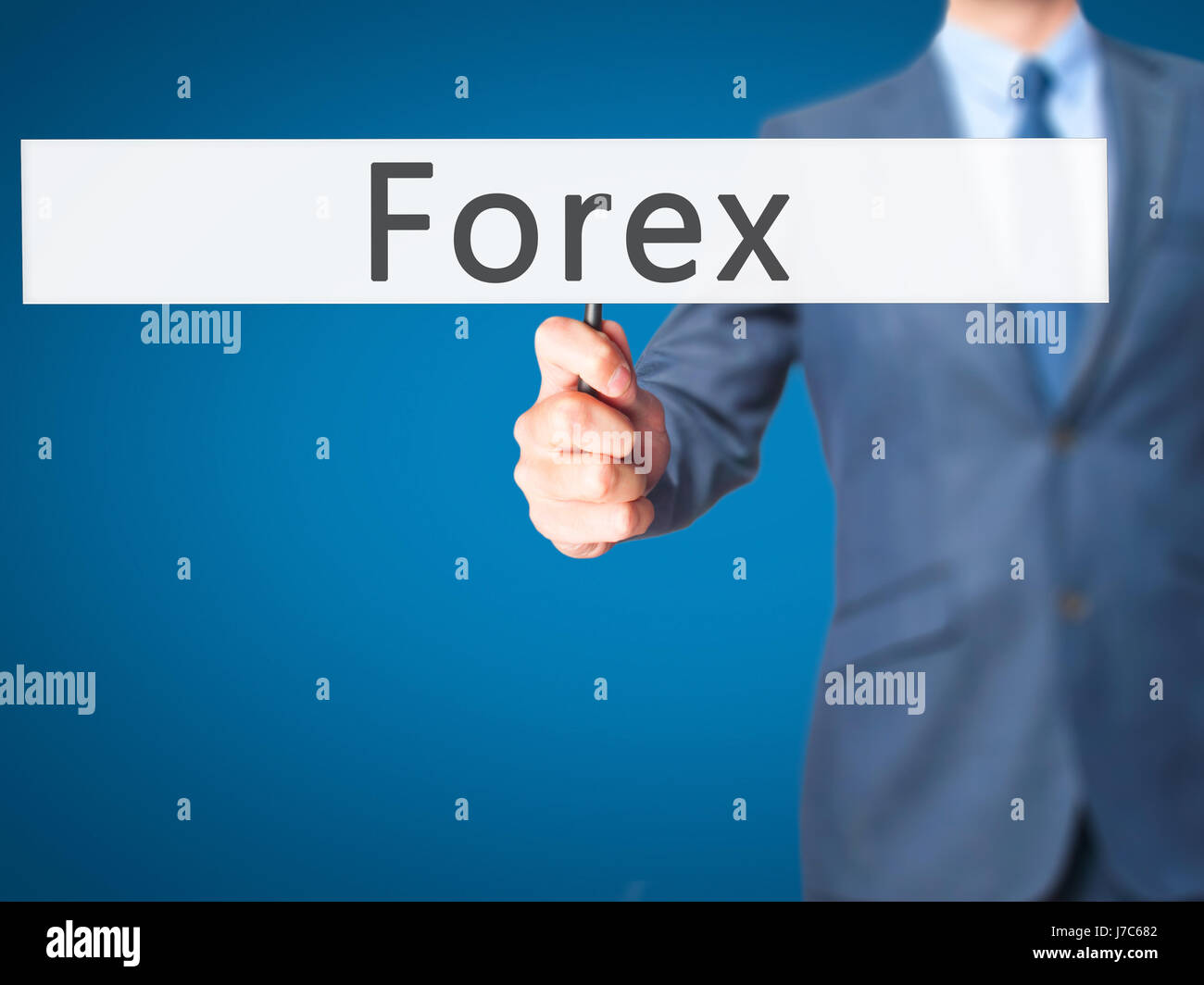Forex - Businessman hand holding sign. Business, technology, internet ...