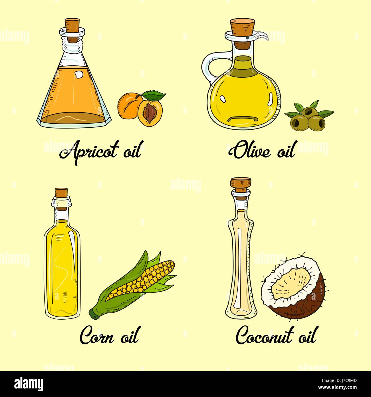 Cooking oil in jug Stock Vector Images - Alamy