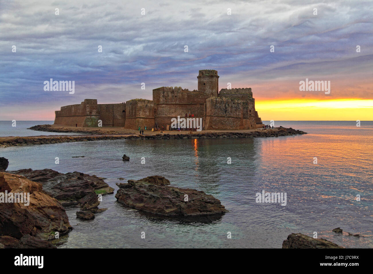 fortress castle ancient calabria chateau blue travel historical ...