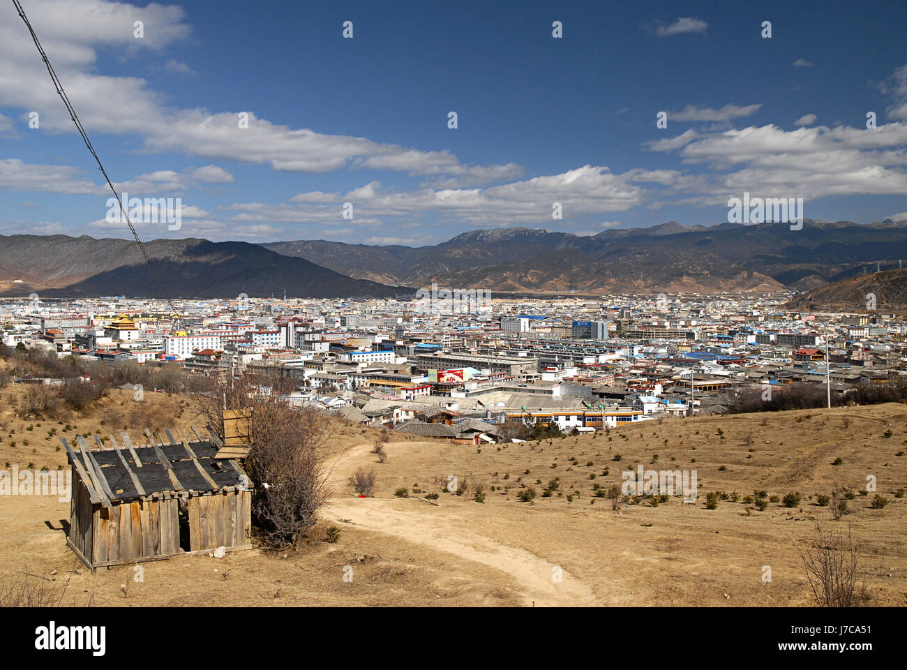 city town asia tibet china himalayas belief city town mountains asia ...