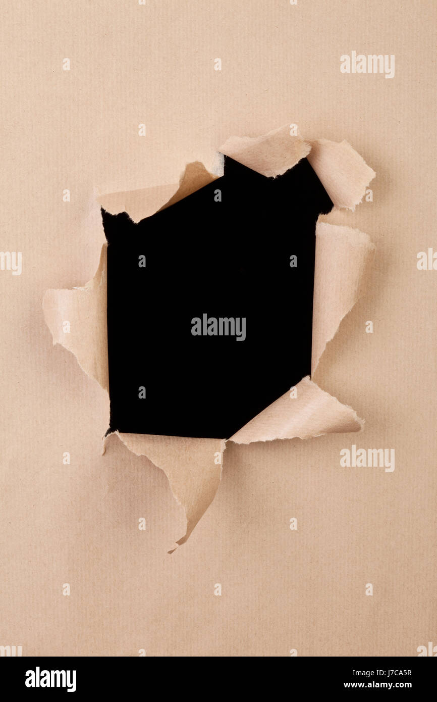 breakthrough hole defect torn strength force sheet of paper paper ...