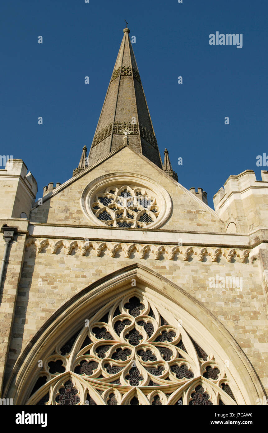tower buildings cathedral england spire religion window porthole dormer ...
