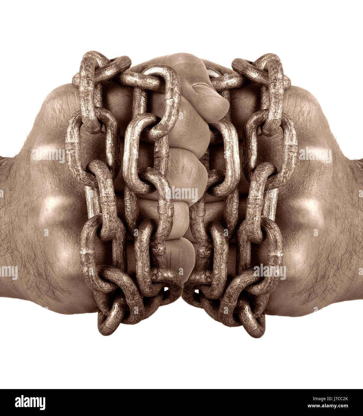 fist chain crime force symbolism prisoner caged pictogram symbol ...