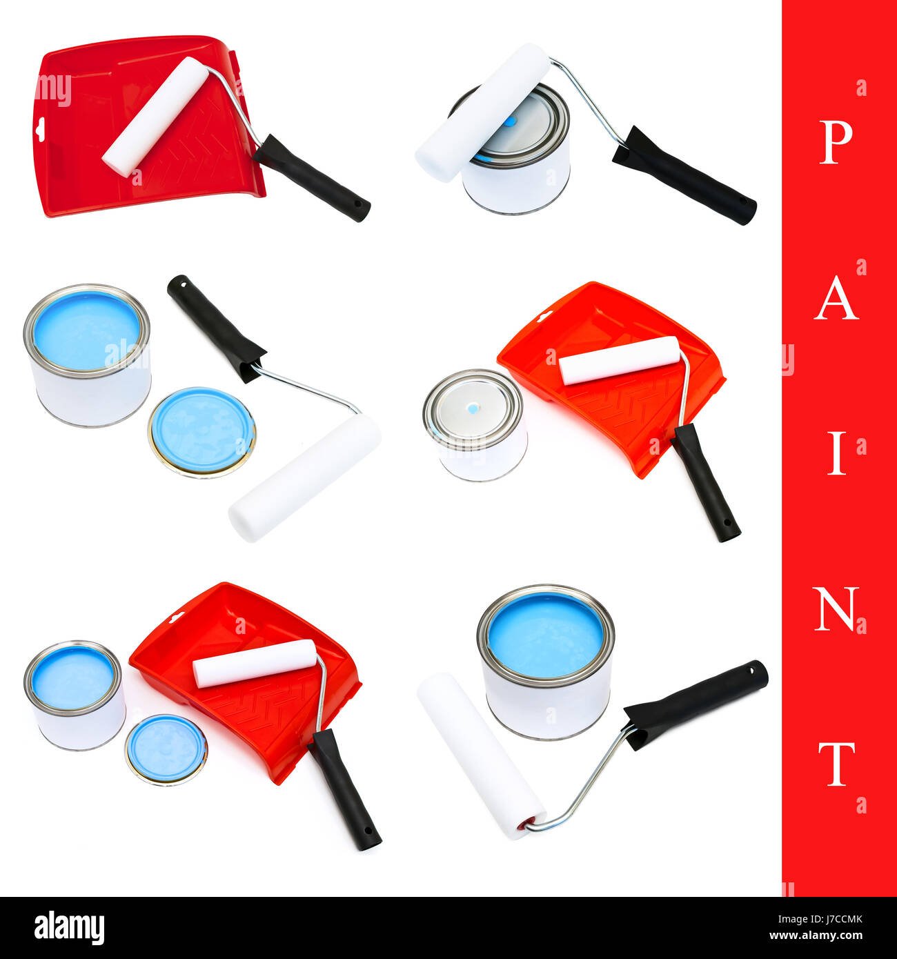 roll blue arrangement tool object colour repair handle plastic ...