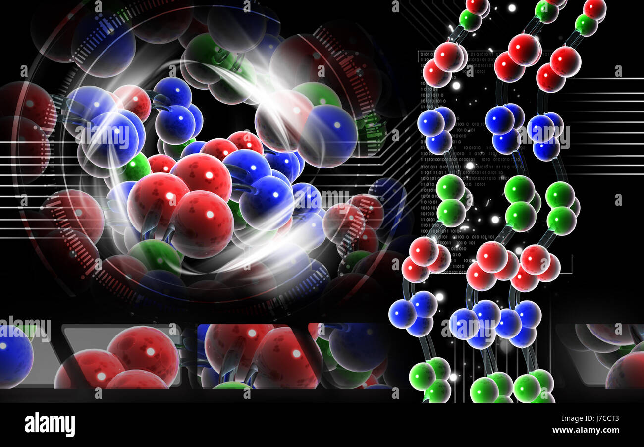 Dna digital illustration dna structure in colour background 3d hi-res ...