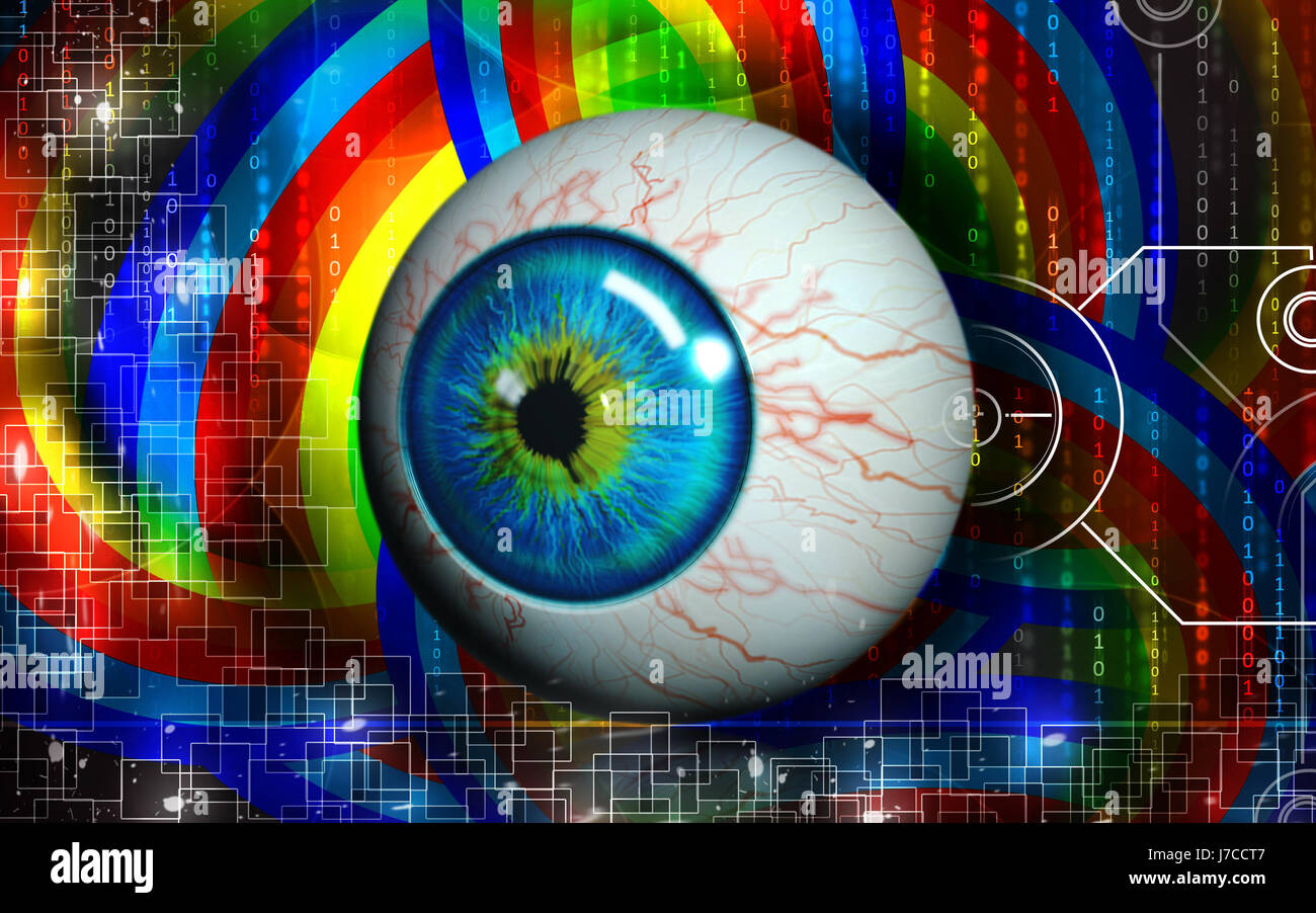 blue education graphics colour science eye organ three-dimensional ...