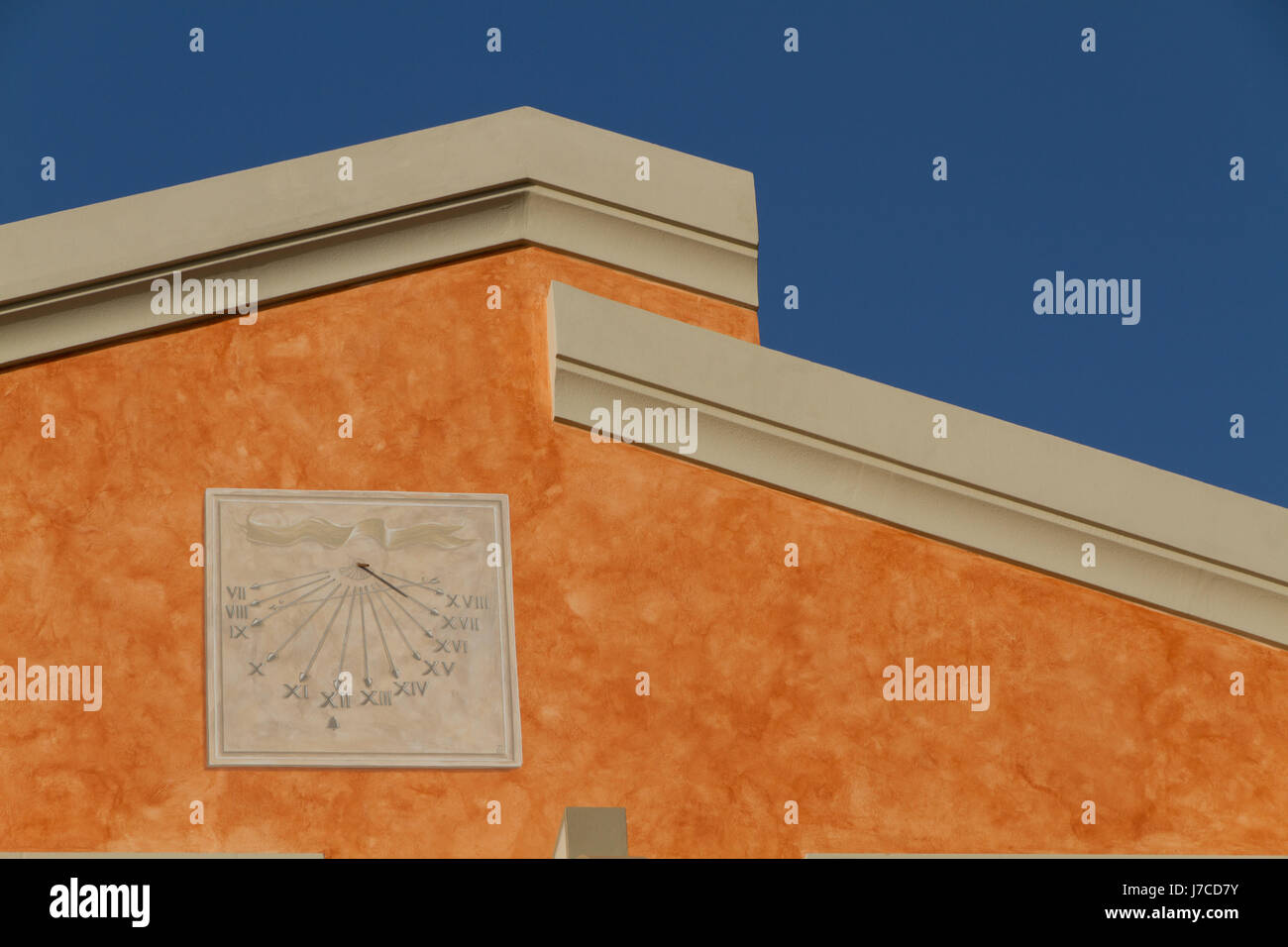 sundial at the house facade Stock Photo - Alamy