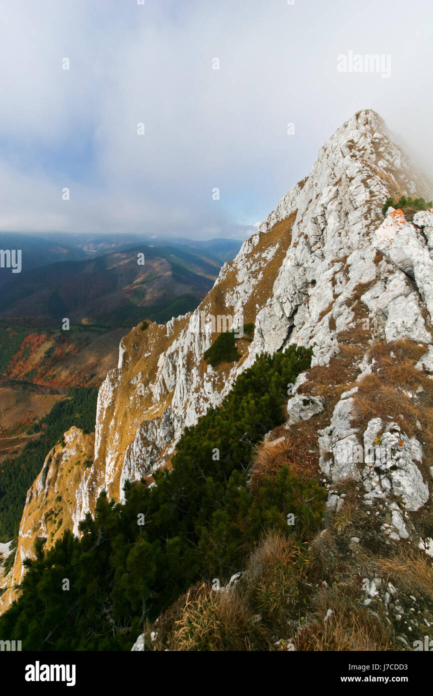cloud alpine high landscape scenery countryside nature top tall ...