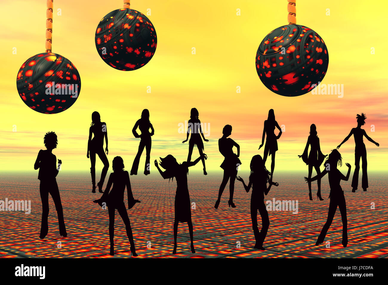 disco shear-cut dancing dance disco humans human beings people folk ...