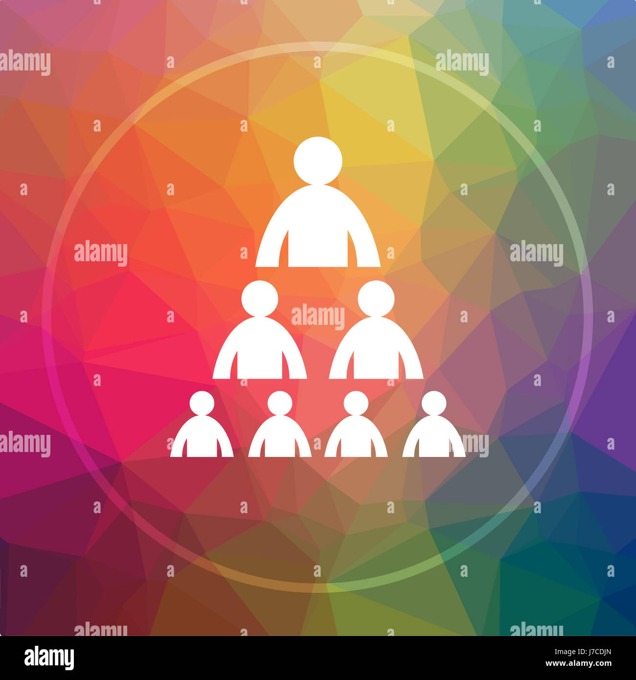 Organizational chart with people icon. Organizational chart with people ...