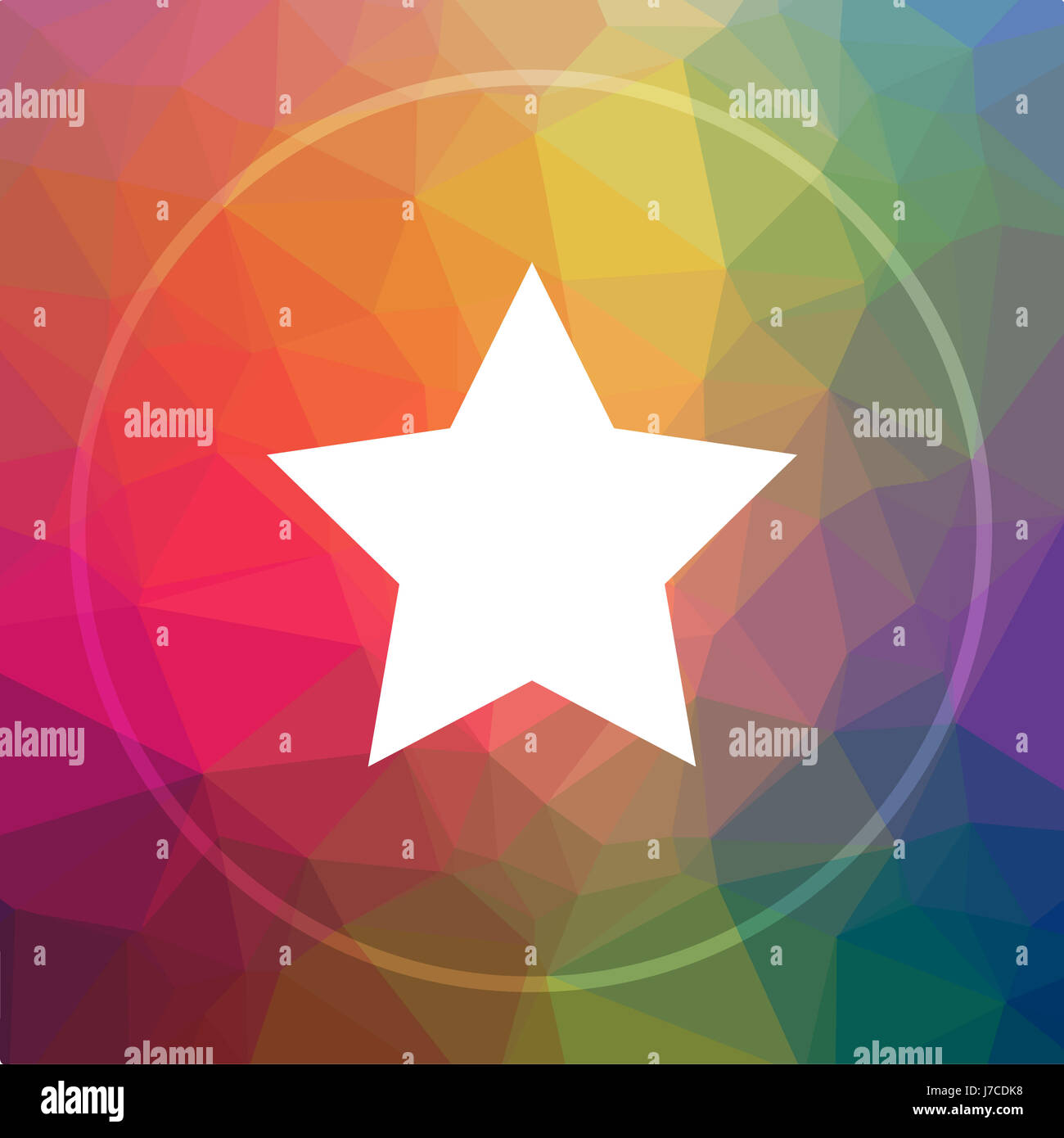 Favorite icon. Favorite website button on low poly background Stock ...