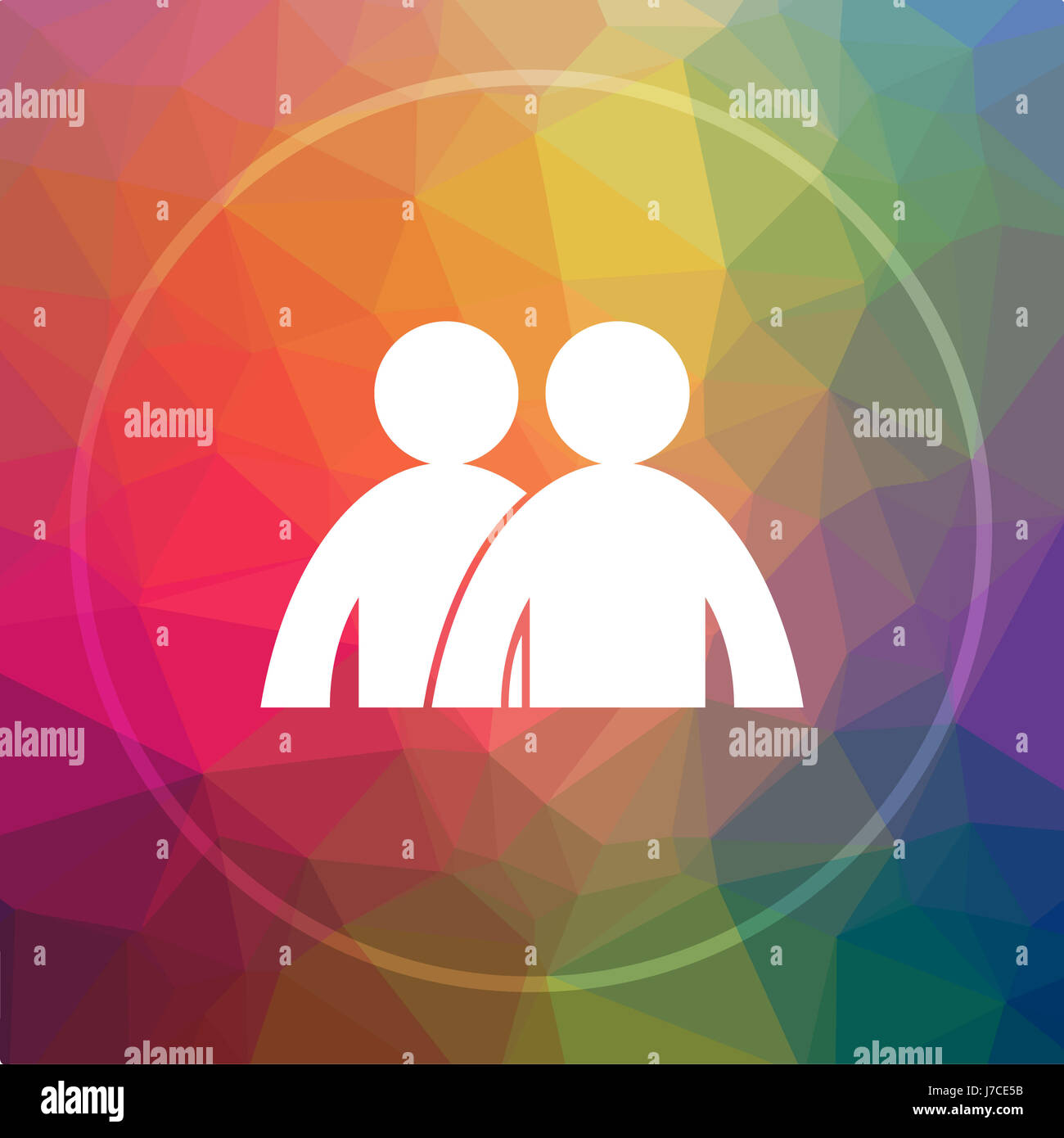 Forum icon. Forum website button on low poly background Stock Photo - Alamy
