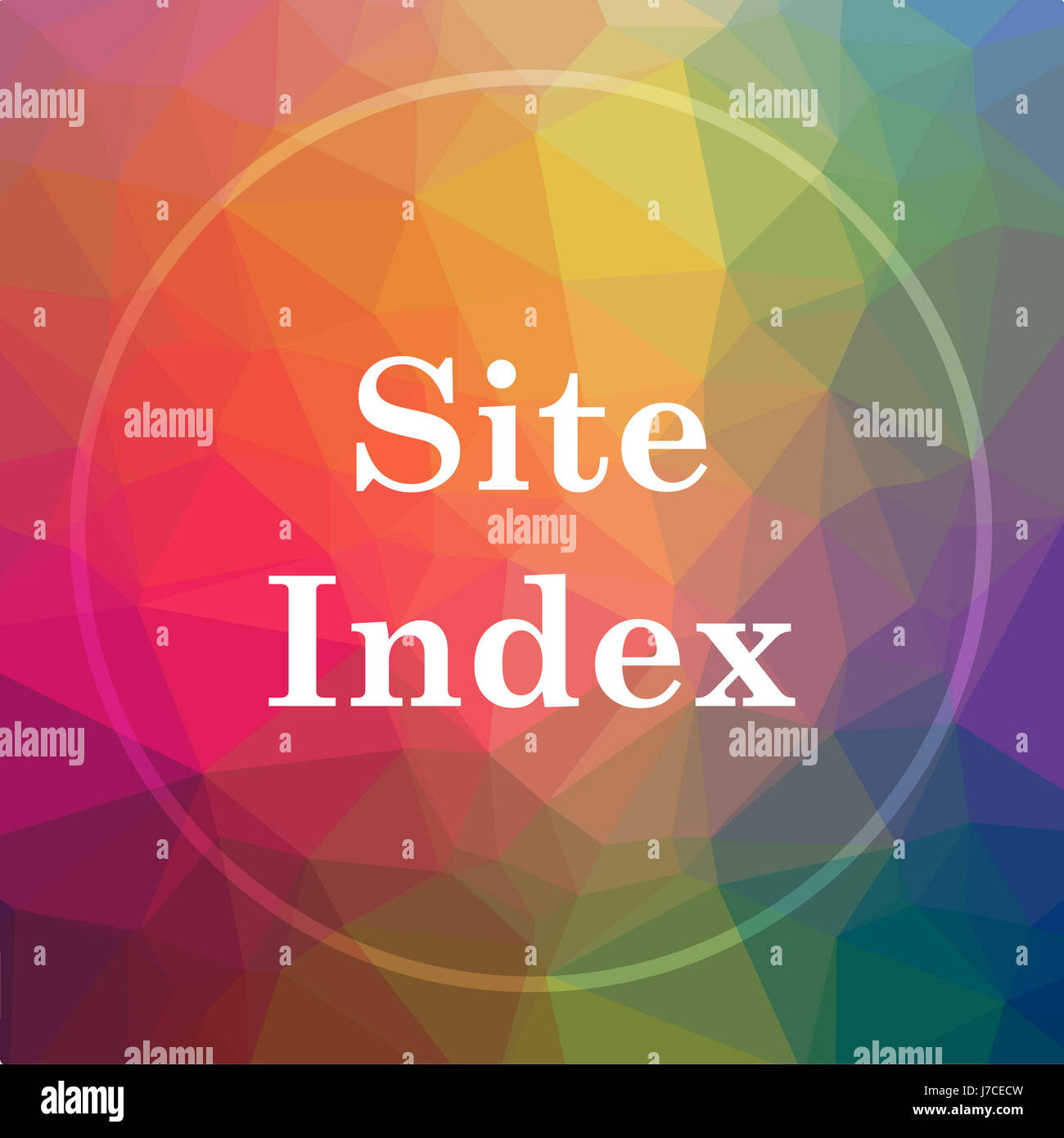 Site index icon. Site index website button on low poly background Stock ...