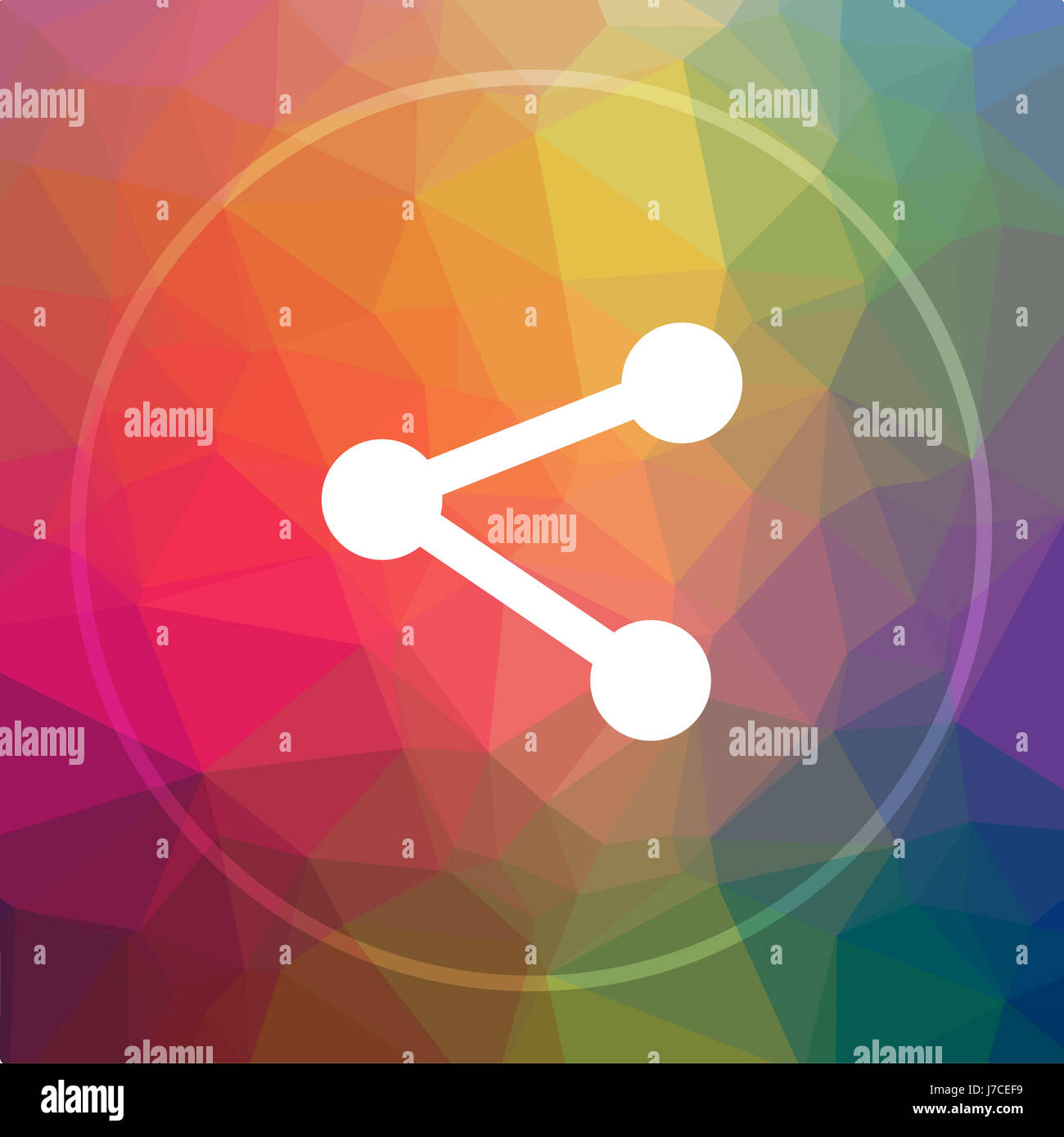 Social media - link icon. Social media - link website button on low ...