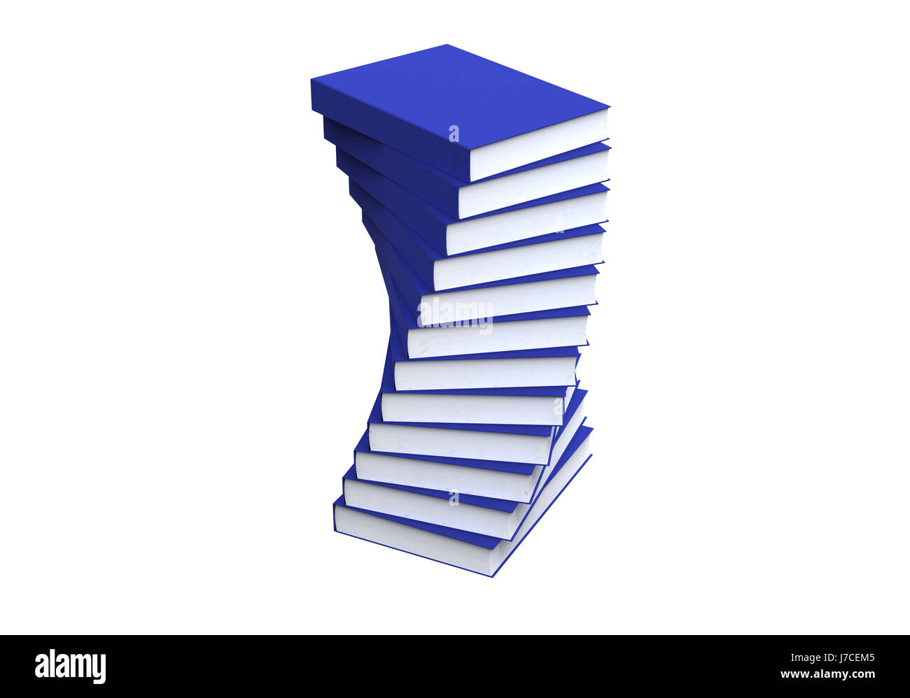 book stack blue render education textbook heap literature book stack ...