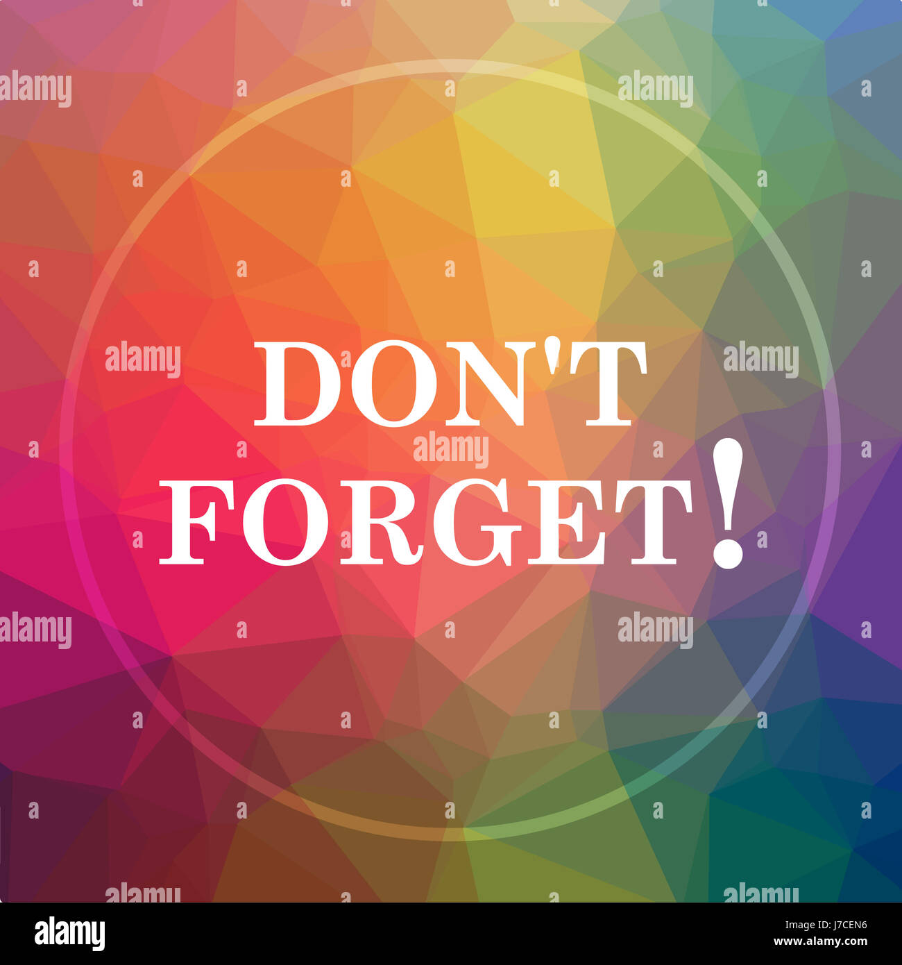 Don't forget, reminder icon. Don't forget, reminder website button on ...