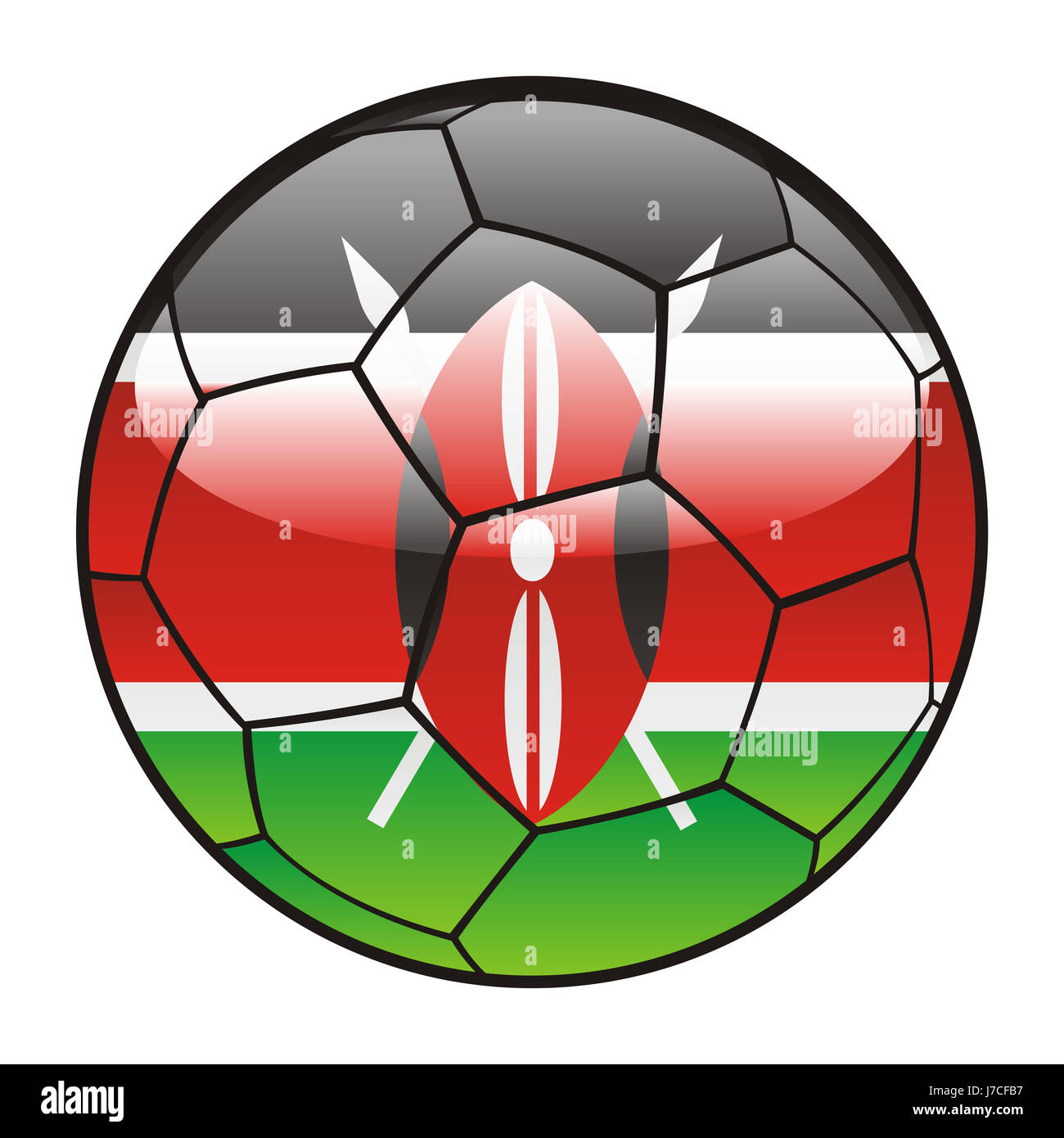 ball kenya illustration flag vector sport sports soccer football sport ...
