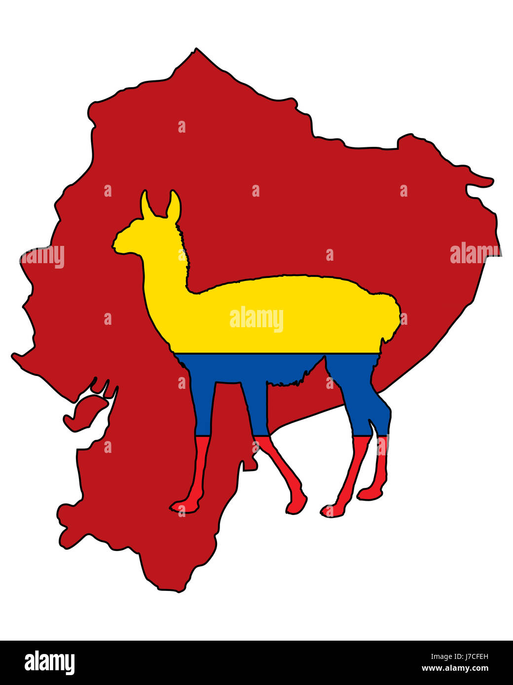 south america flags andes ecuador sign signal blue optional colour ...